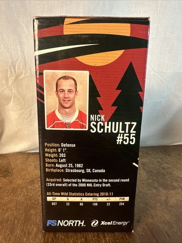 2010 Nick Schultz Minnesota Wild All time Team Bobblehead NHL Hockey | eBay