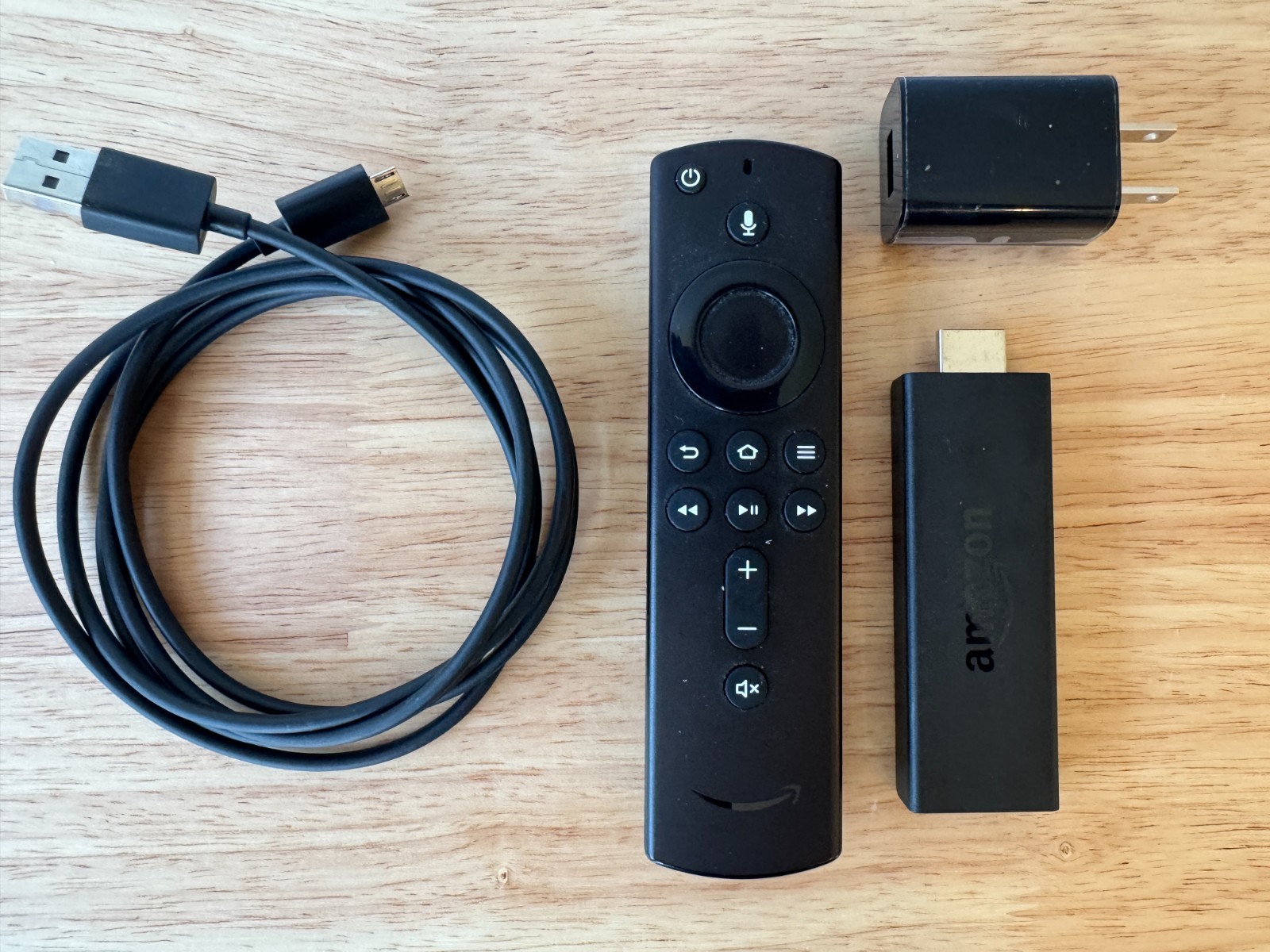Amazon Fire Stick Model W87CUN w/ Remote, USB Cable, & Power Supply ...