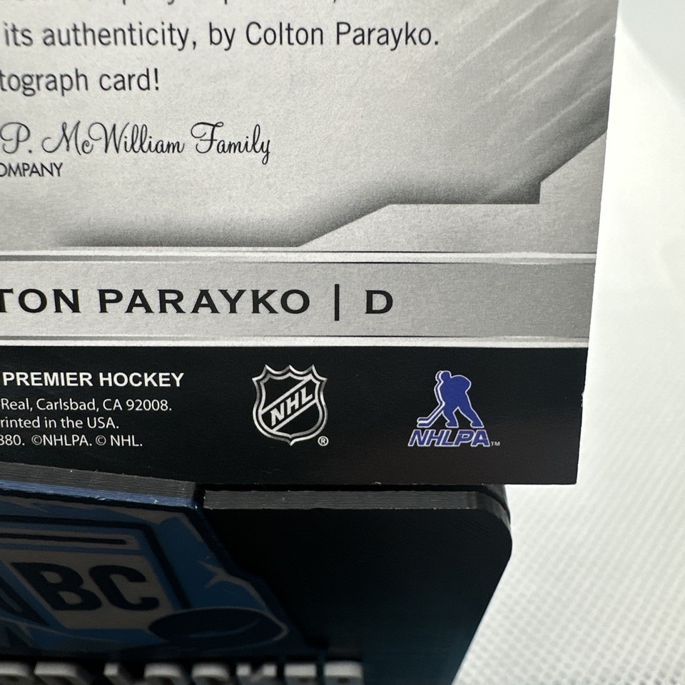Colton Parayko 2022-23 UD Premier Imagery Autographed Card /125 | eBay