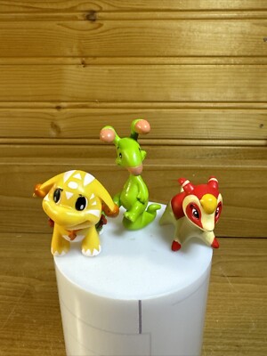 Neopets Mini Figures Lot Of 3 Poogle Mimbi Neopet Island | eBay