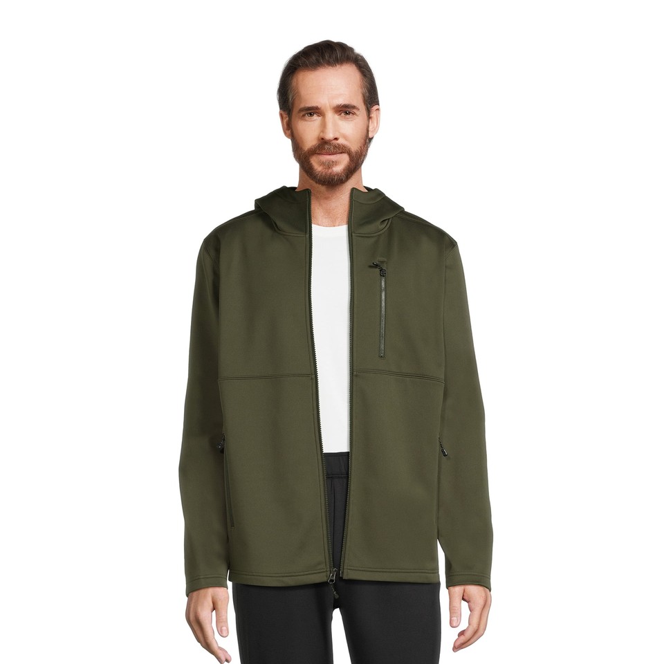 Swiss Tech Men's Pick Color Full-Zip Water Resistant Hooded Softshell ...