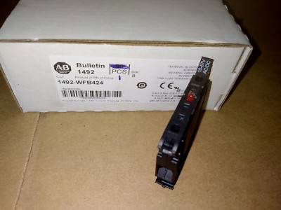 1) Allen Bradley 1492-WFB424 Terminal Block Fuse Holder with Indicator ...