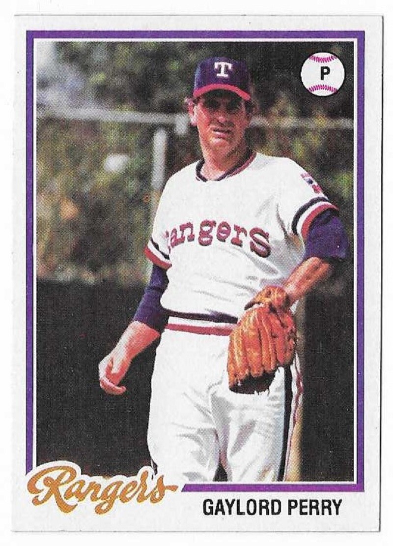 GAYLORD PERRY 1978 Topps Baseball # 686 Texas Rangers HOF NM - MT | eBay