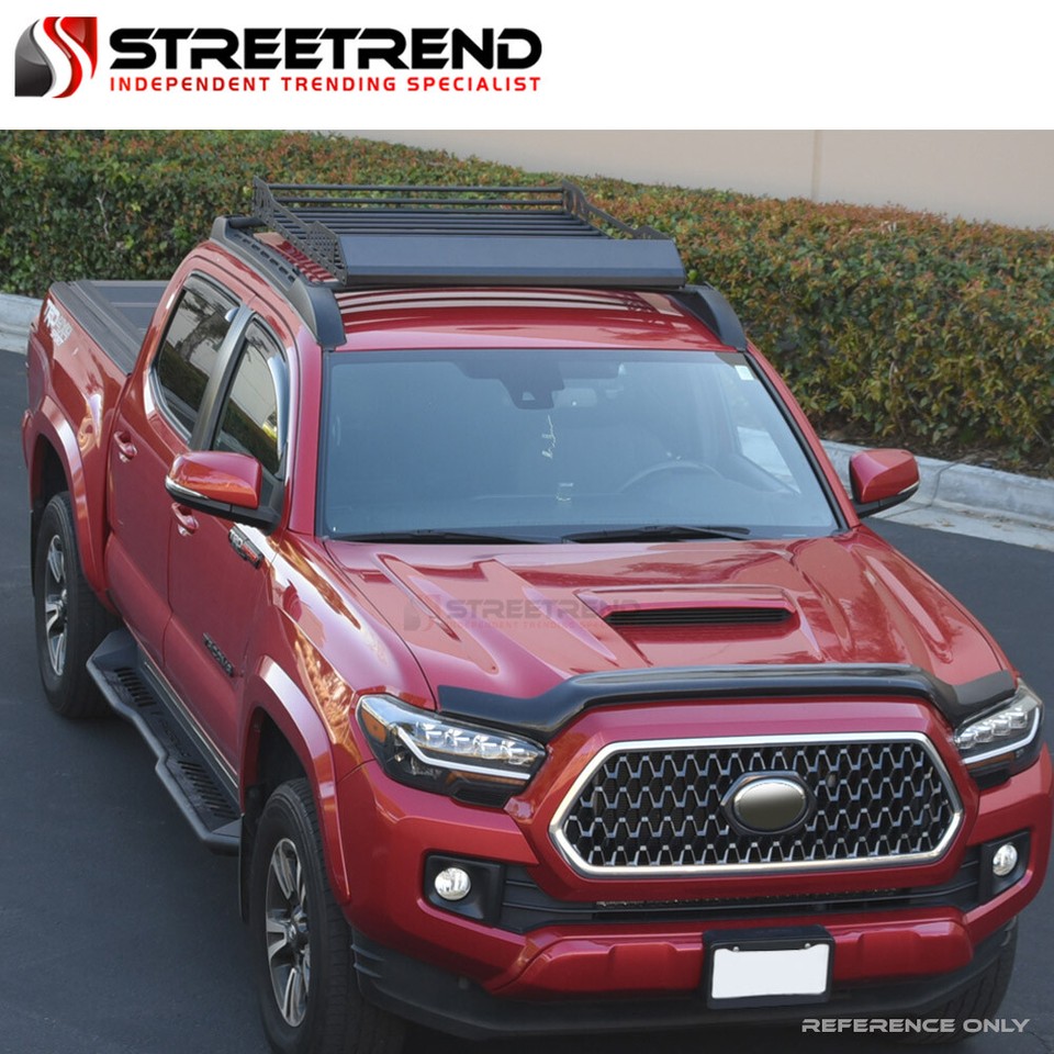 Extendable Steel Roof Rack Basket Cargo Luggage Carrier w/Wind Fairing ...