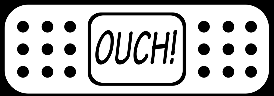 Car OUCH Band Aid Funny Vinyl Decal 4x4 Fatlace Stanced Slammed Lowered ...