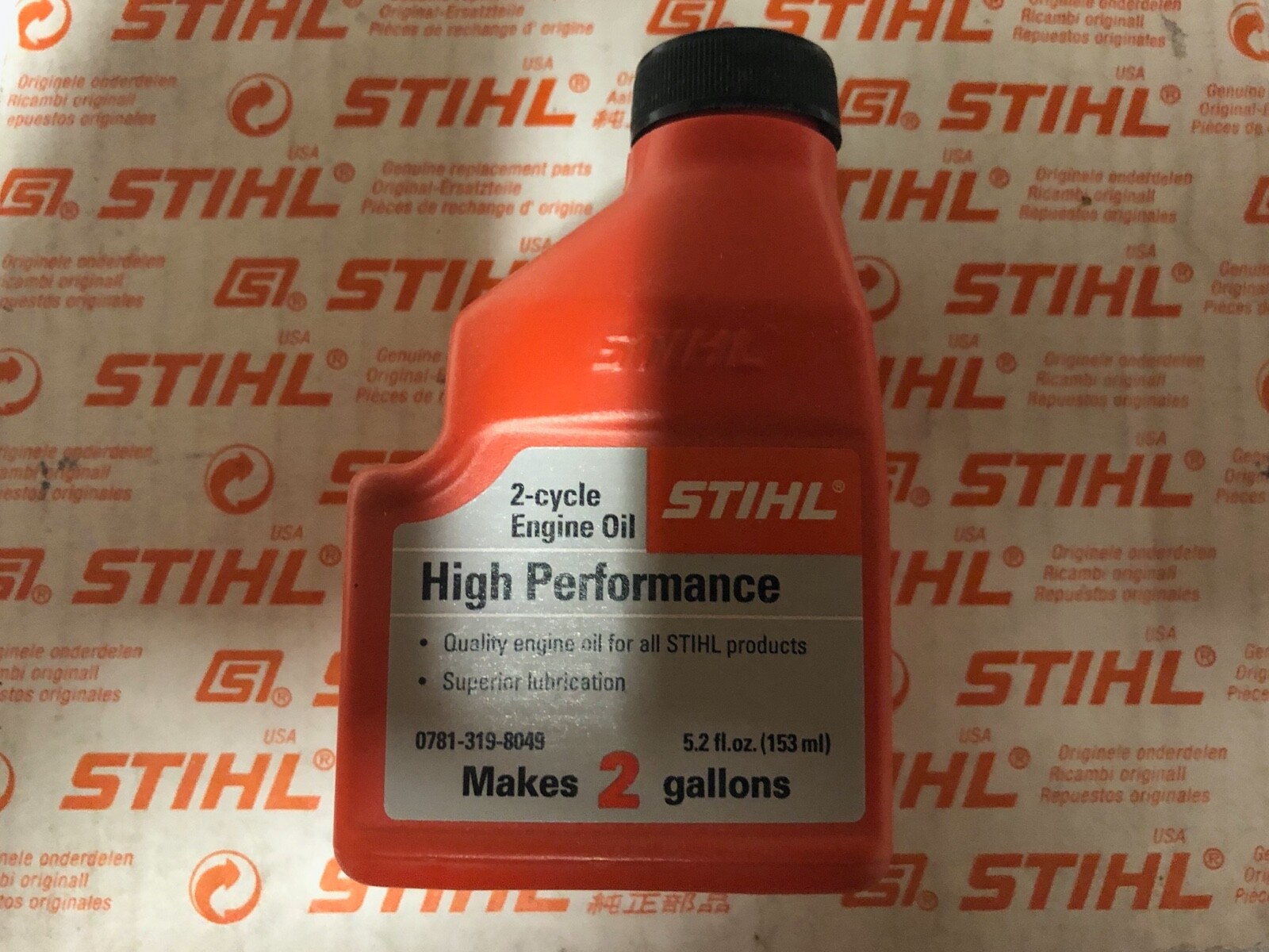 1- 5.2 oz Stihl HP 50:1, 2-Cycle Engine Oil Mix. Makes 2 Gallons | eBay