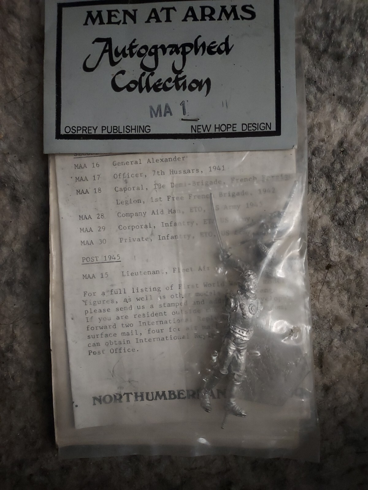 Men At Arms Autographed Collection Osprey Publishing Miniature NEW MA1 ...