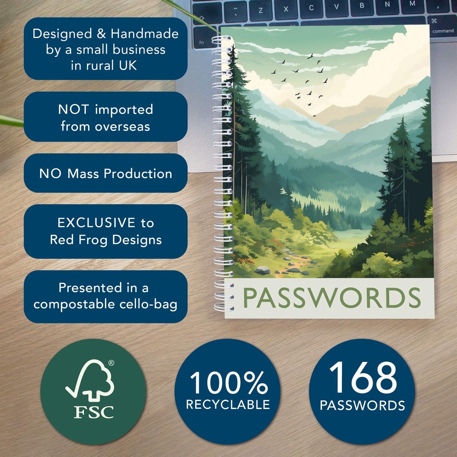 Small Password Book Spiral A6 Alphabetical Organizer A Z Notebook ...