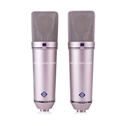 Neumann U 87 Ai U87 Condenser Microphone Nickel Stereo Studio Set Pair ...