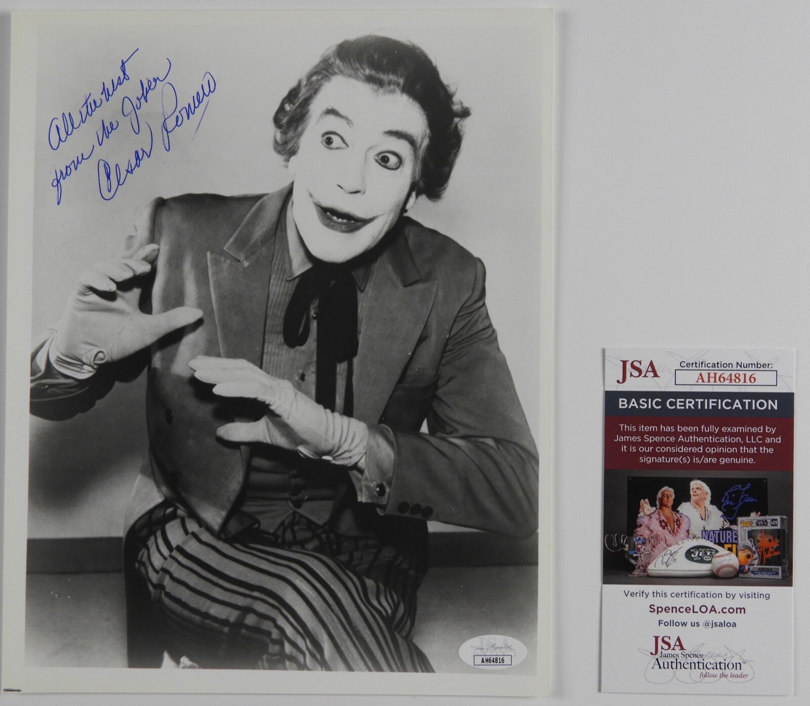 Cesar Romero Batman JSA Signed Autograph 8 x 10 photo The Joker | eBay