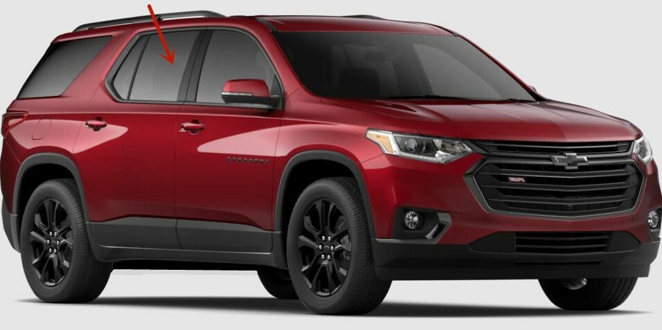 Fits 2018-2023 Chevrolet Traverse Passenger Right Side Rear Door Window ...