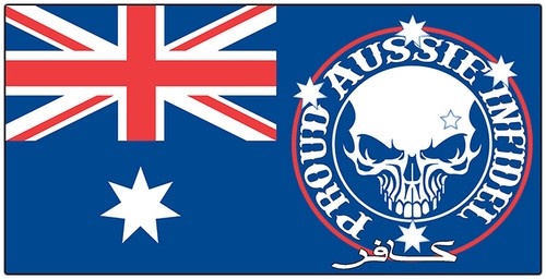 AUSSIE PRIDE PROUD INFIDEL STICKER SOUTHERN CROSS BUMPER STICKER ...