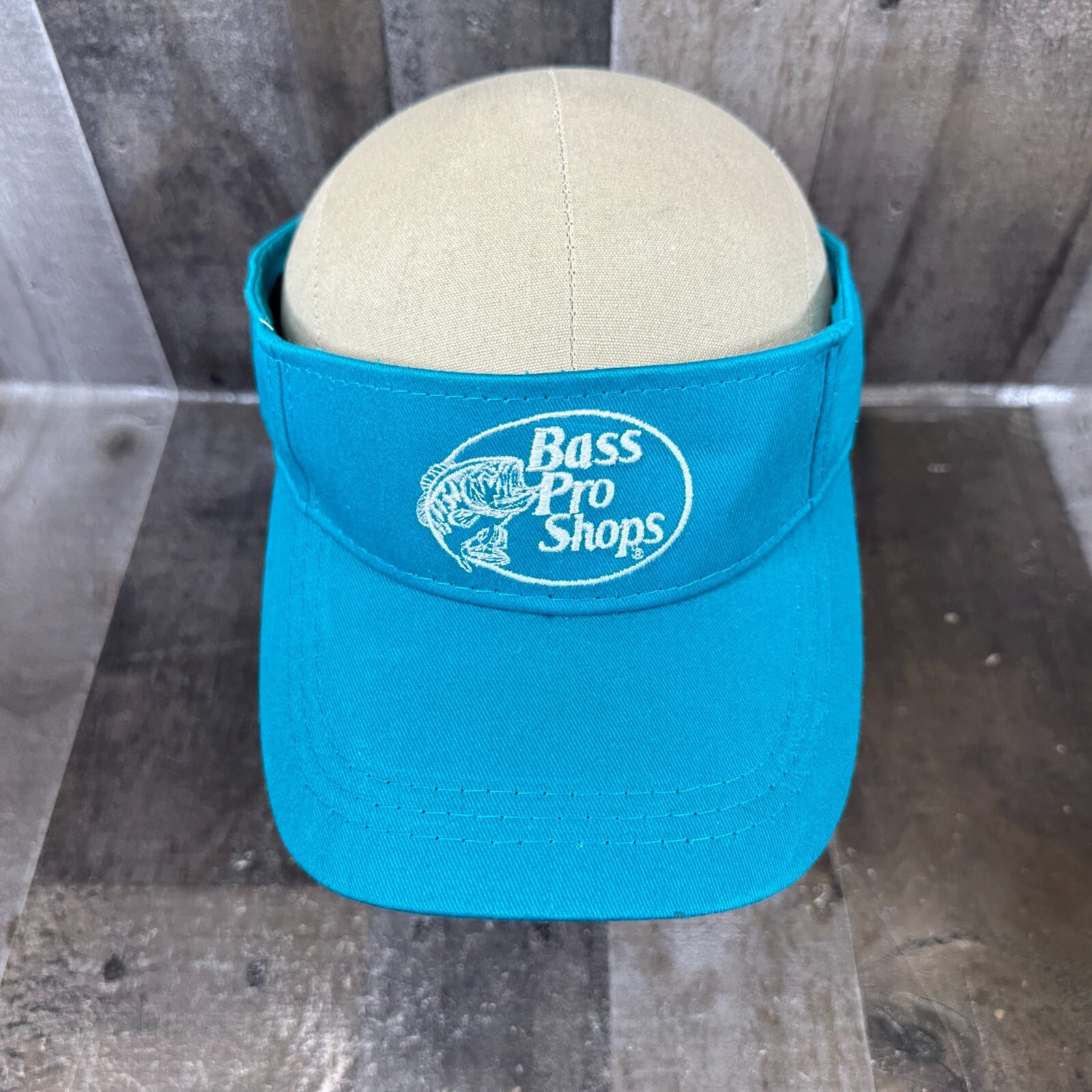 Bass Pro Shops Sun Visor Hat Teal Fishing Golf Outdoors | eBay