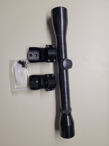 Weaver Marksman 4X Rifle Scope With Duplex Crosshairs With Rings "NICE ...