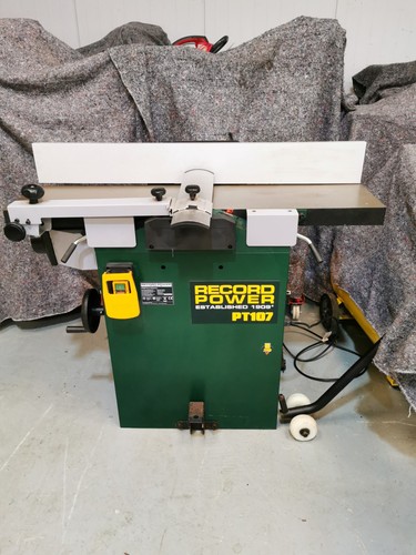 SUPERB RECORD POWER PT107 CAST STEEL TABLE PLANER THICKNESSER 230V ...