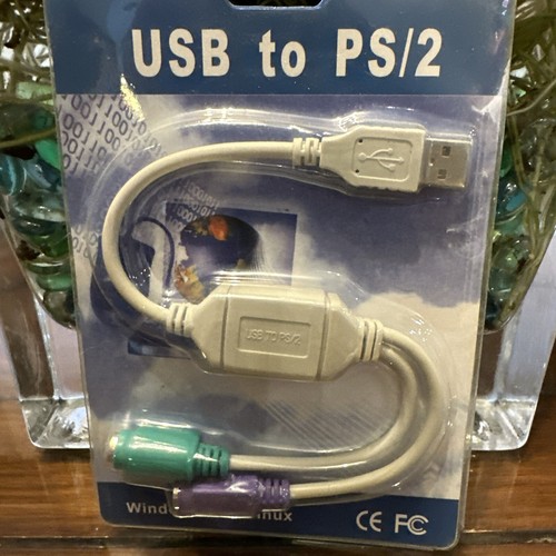 Vintage NEW SEALED USB PS/2 PS2 Cable Mouse Keyboard Adapter NOS | eBay