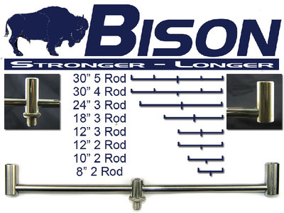 BISON STAINLESS STEEL SINGLE POST BUZZ BARS | eBay
