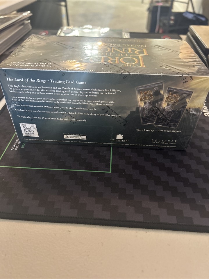 Lord of the Rings Black Rider Starter Box Decipher Inc TCG 12 Sealed ...