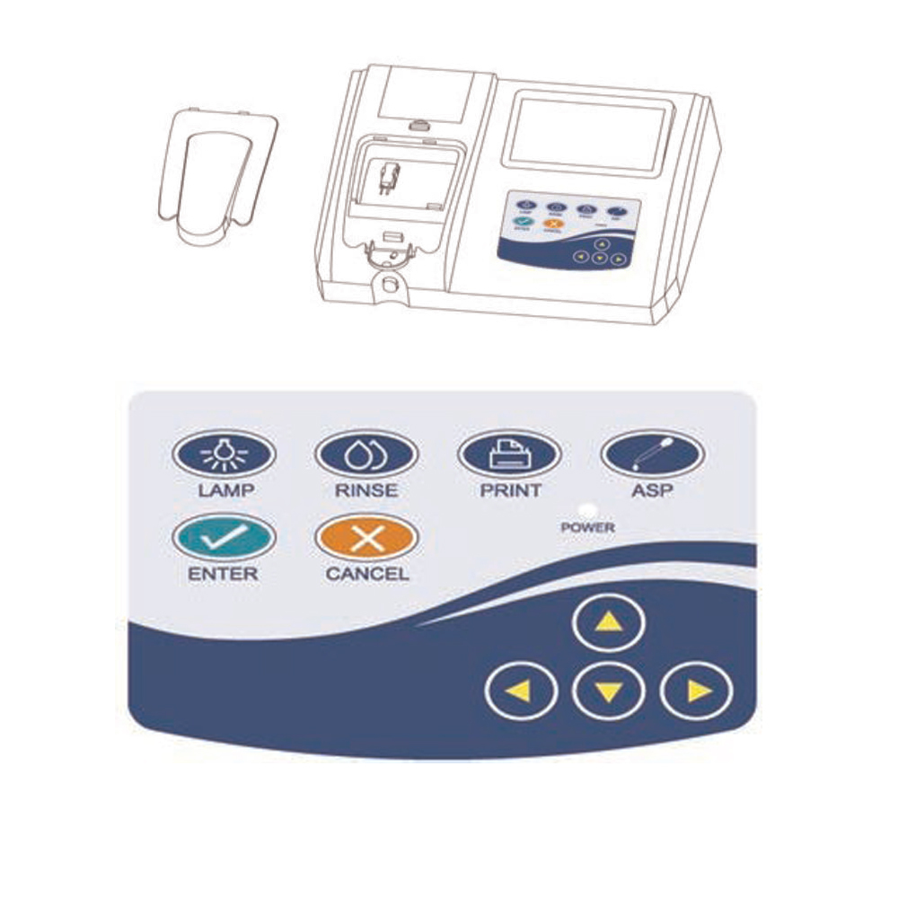 BC300 Semi-auto Biochemistry Analyzer touch screen analyzing blood ...