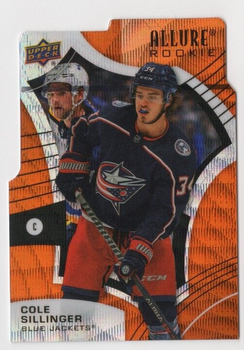 2021-22 UD Allure Cole Sillinger #116 Rookie Orange Slice Columbus Blue ...