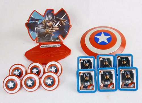 3D Cake Topper Kit, Captain America,Winter Soldier w/12 Matching ...