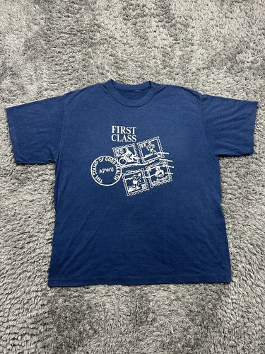 Vintage APWU The Stamp Of Good Health First Class Postal Union T Shirt ...