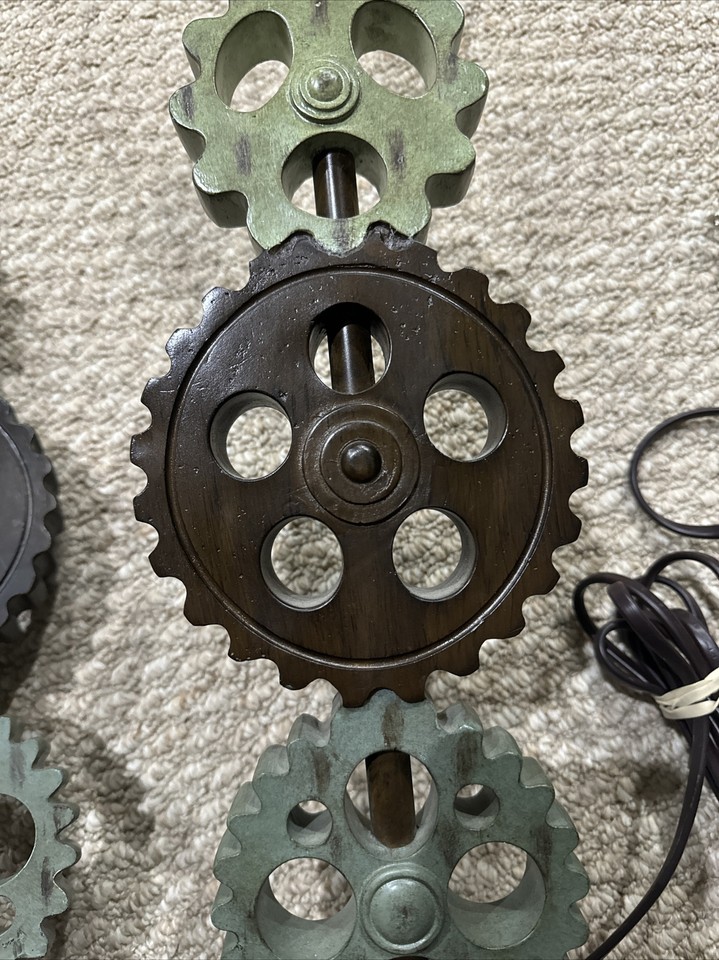 Industrial Large Table Lamps Rustic Gear Mechanical Spare Parts Set | eBay