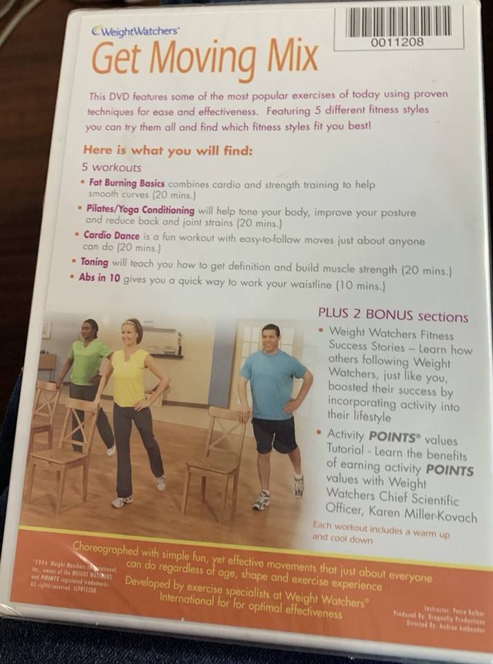 WEIGHT WATCHERS - Get Moving Mix - 5 Workouts DVD NEW/SEALED | eBay