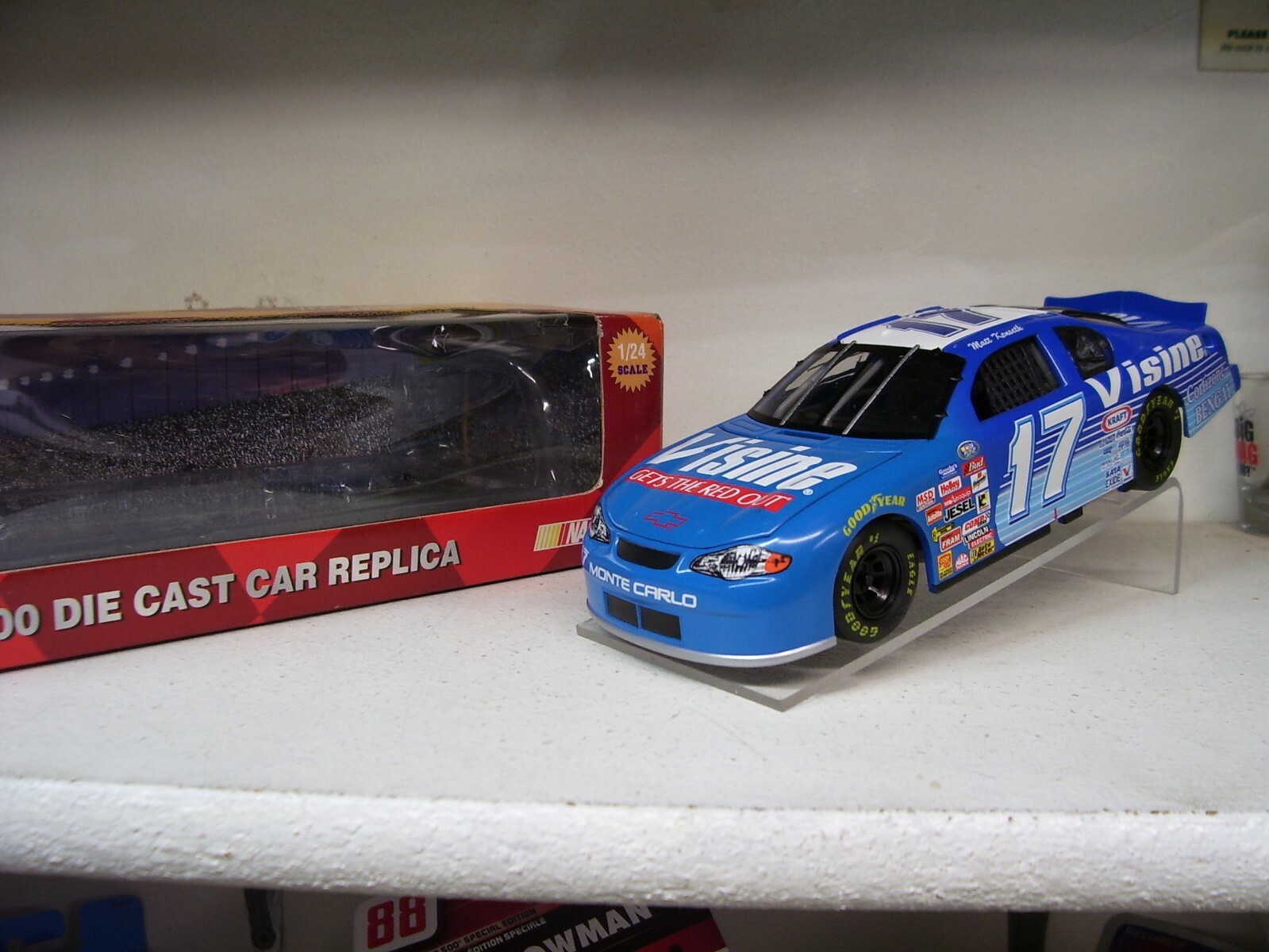 2000 1/24 #17 MATT KENSETH VISINE MONTE CARLO WHITE KNUCKLE RACING ...