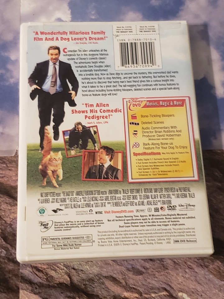 WALT DISNEY - THE SHAGGY DOG - DVD - TIM ALLEN - 786936709940| eBay