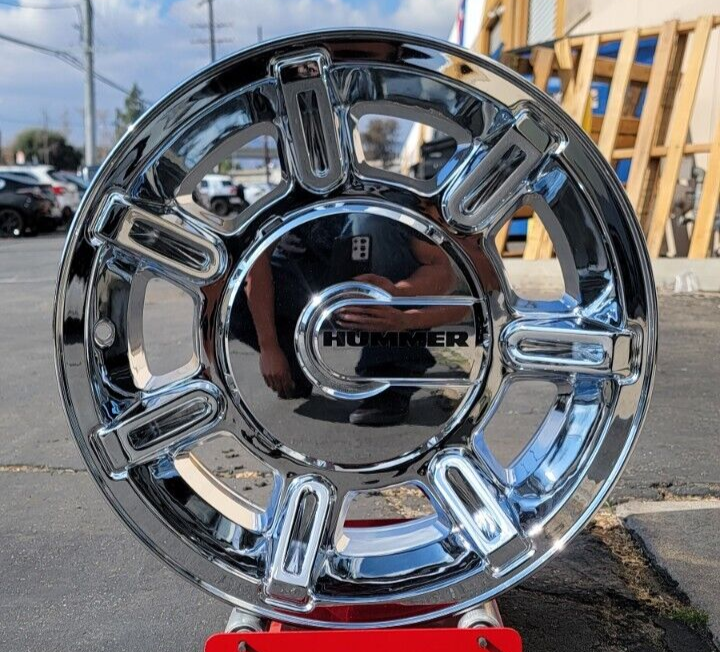 4 - New Chrome 17" Hummer H2 OEM Factory Wheels Rims Yukon Sierra 6300 ...