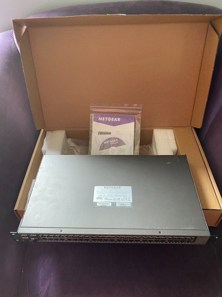NETGEAR 48-Port Gigabit Ethernet Managed Switch GS748T RETAIL PACKAGE ...