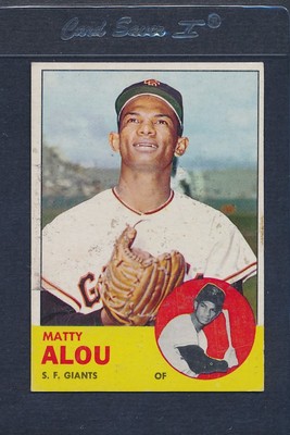 1963 Topps #128 Matty Alou Giants EX *1152 | eBay