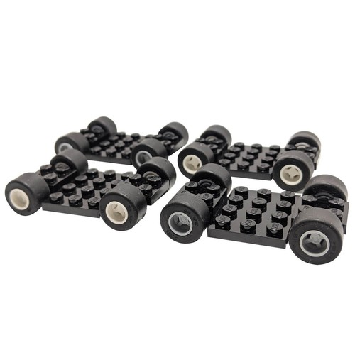 LEGO Tire Wheel Vehicle Base 4x7 Chassis Race Car Set Lot 2441 - 36 ...