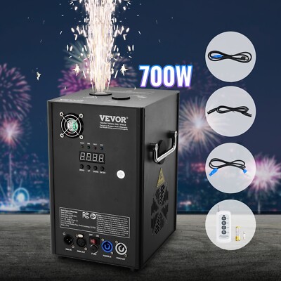 VEVOR Cold Spark Machine 700W Stage Effect DMX Firework DJ Wedding 6.6 ...
