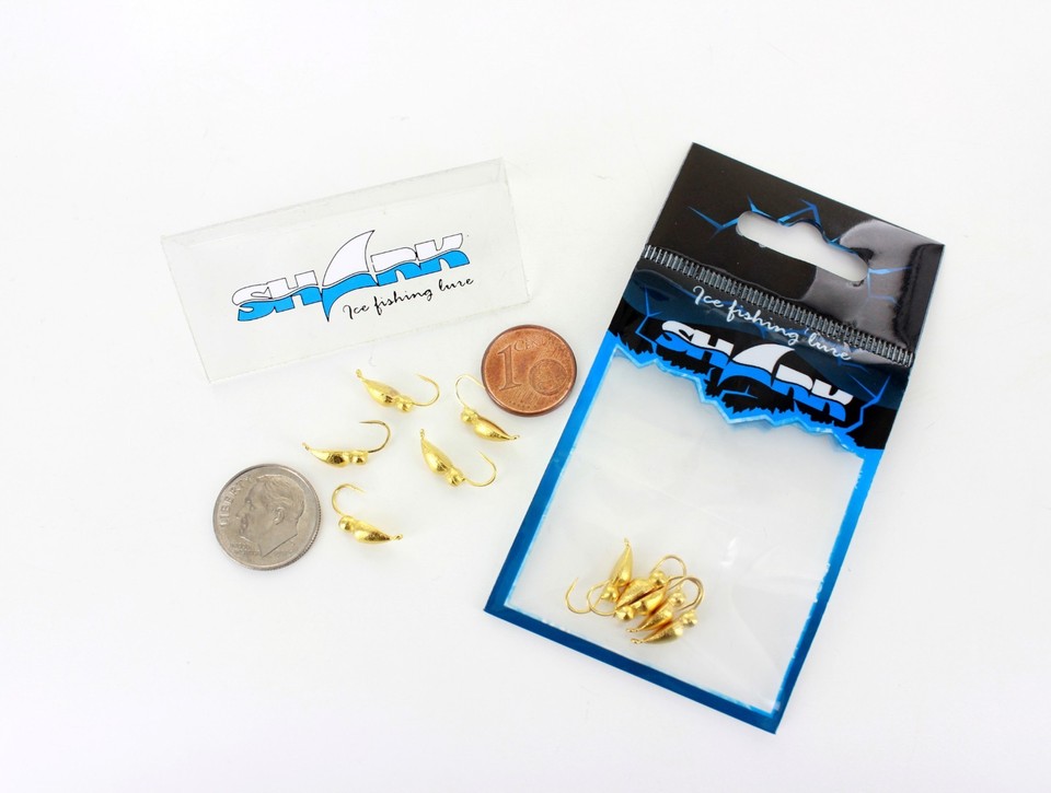 Tungsten Ice Fishing Jigs - Marmooska Winter Jig Heads (Hook# 16, 14 ...