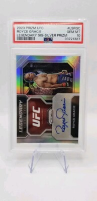 2023 Panini Prizm UFC Legendary Signatures Royce Gracie Auto PSA 10 ...
