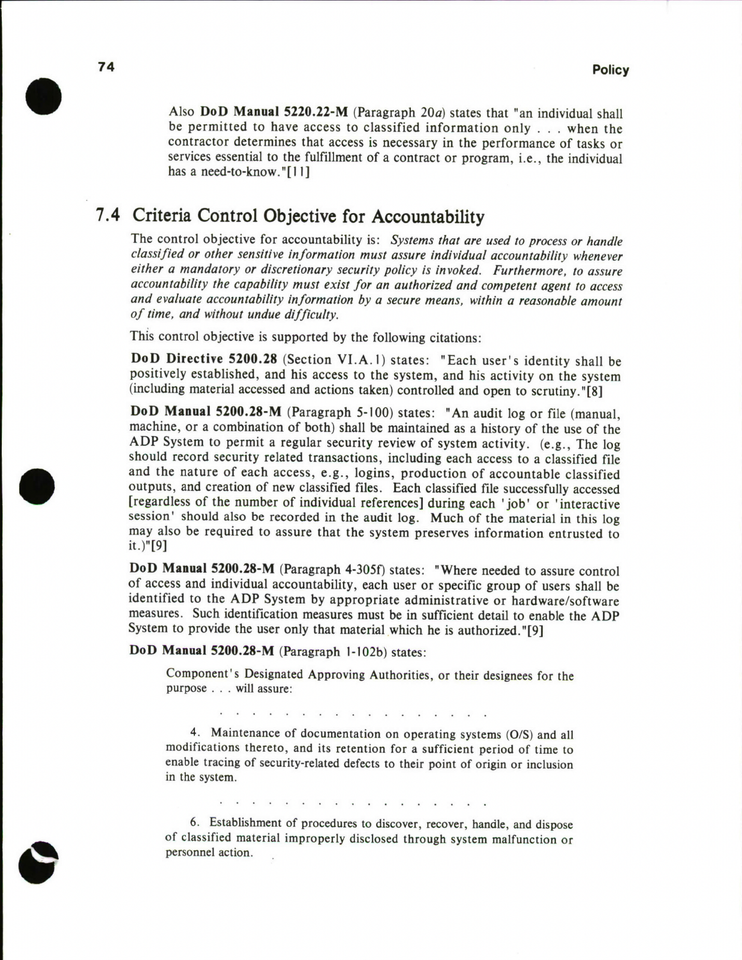 108 Page ORANGE BOOK 1983 TRUSTED COMPUTER SYSTEM EVALUATION CRITERIA ...