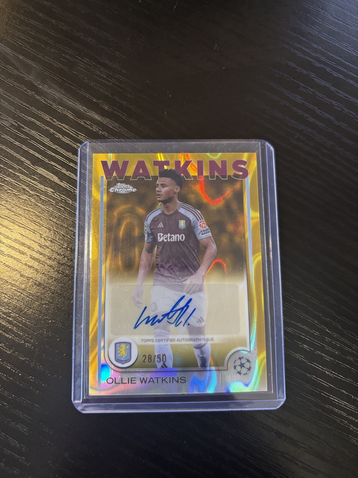 Topps UCC 24/25 Ollie Watkins Lava Gold Auto 28/50 | eBay UK