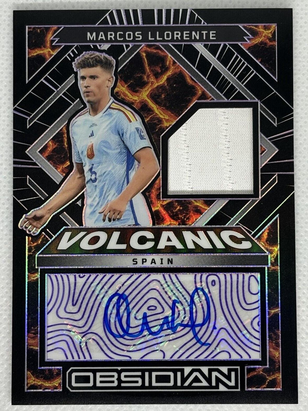 2022-23 Panini Obsidian - Volcanic Material Signatures Marcos Llorente ...