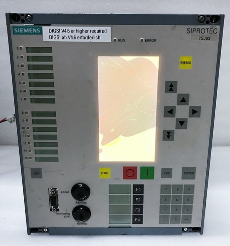SIEMENS SIPROTEC 7SJ63 OVERCURRENT PROTECTION & CONTROL 7SJ6321-5EB60 ...