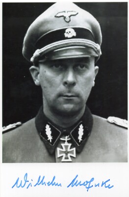WILHELM MOHNKE - Elite General and Knight's Cross winner - signed photo ...