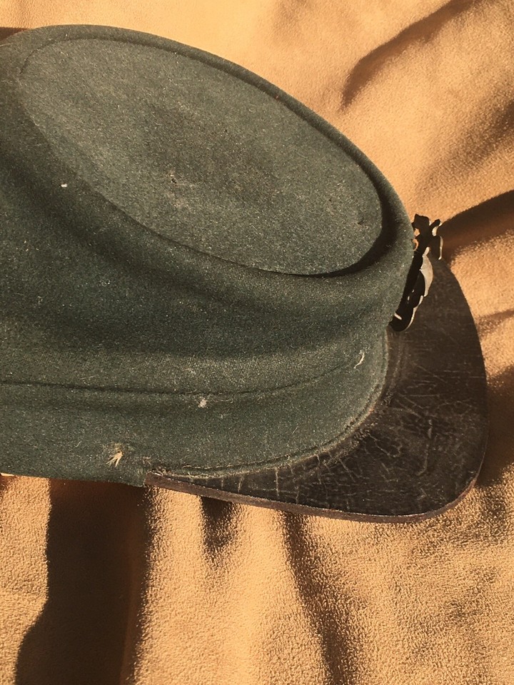 Authentic Civil War era Kepi New York Manufacture label with USMC EGA ...