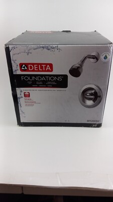 DELTA Foundations B112915C Chrome Shower Head and Valve Assembly Set ...