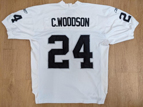 Reebok Oakland / Las Vegas Raiders #24 Charles Woodson NFL Jersey Sz 48 ...
