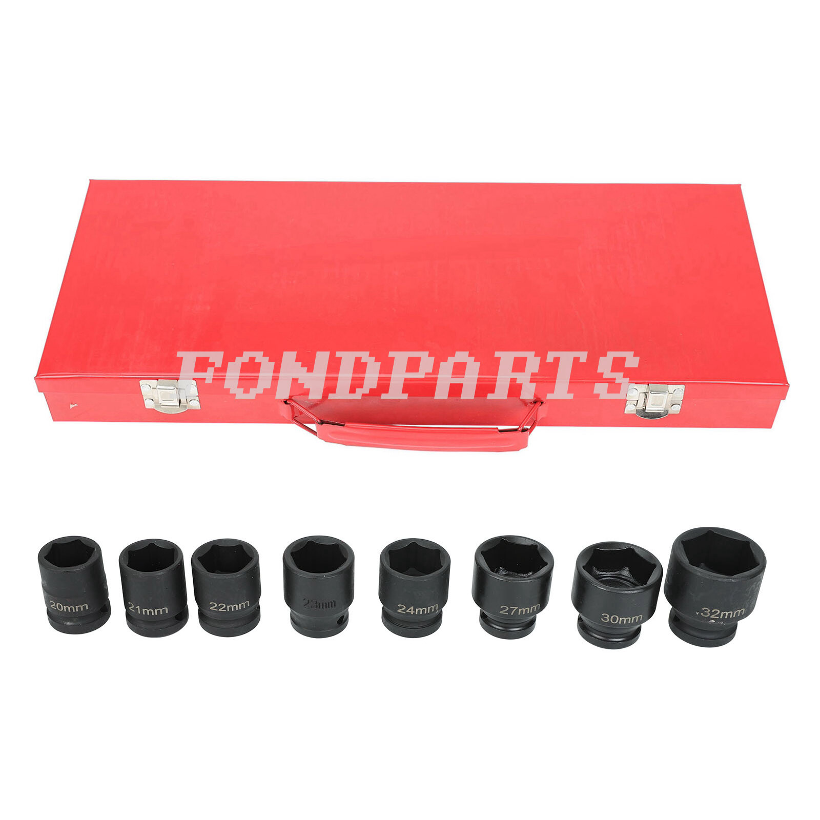 35pcs 1/2 Inch Drive Deep Impact Socket Tool Set Metric Garage Workshop ...
