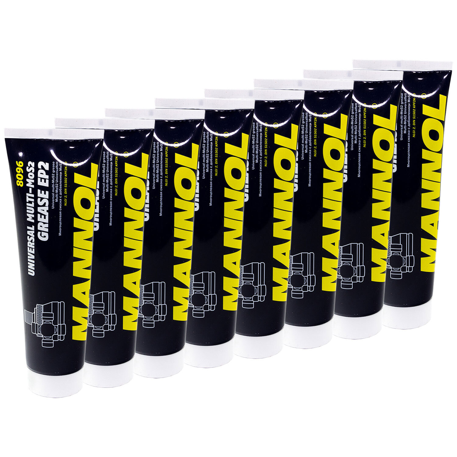 8x 230 g MANNOL Universalfett EP-2 Multi.MoS2 Grease Schmierstoff Fett ...