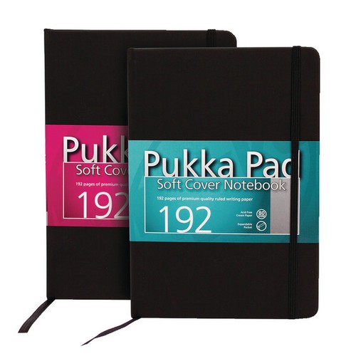 Pukka Pad Signature Soft Cover Notebook A5 Casebound 192 Pages Black ...