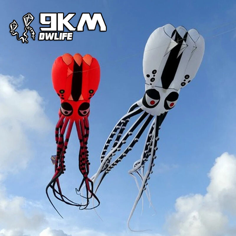 Giant 12M Octopus Kite Single Line Soft Inflatable KITE 30D Ripstop ...