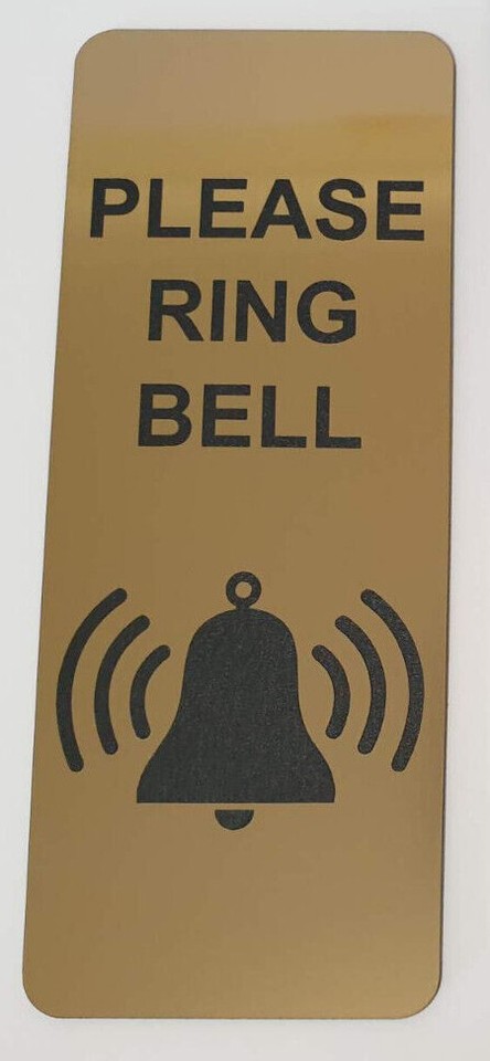 Please Ring Bell Sign Plaque Door Doorbell Ding Dong Buzzer Chime | eBay